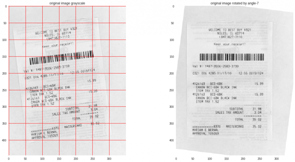 Deskewing scanned documents using horizontal projections – Muthukrishnan