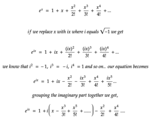 Deriving the famous Euler’s formula through Taylor Series – Muthukrishnan